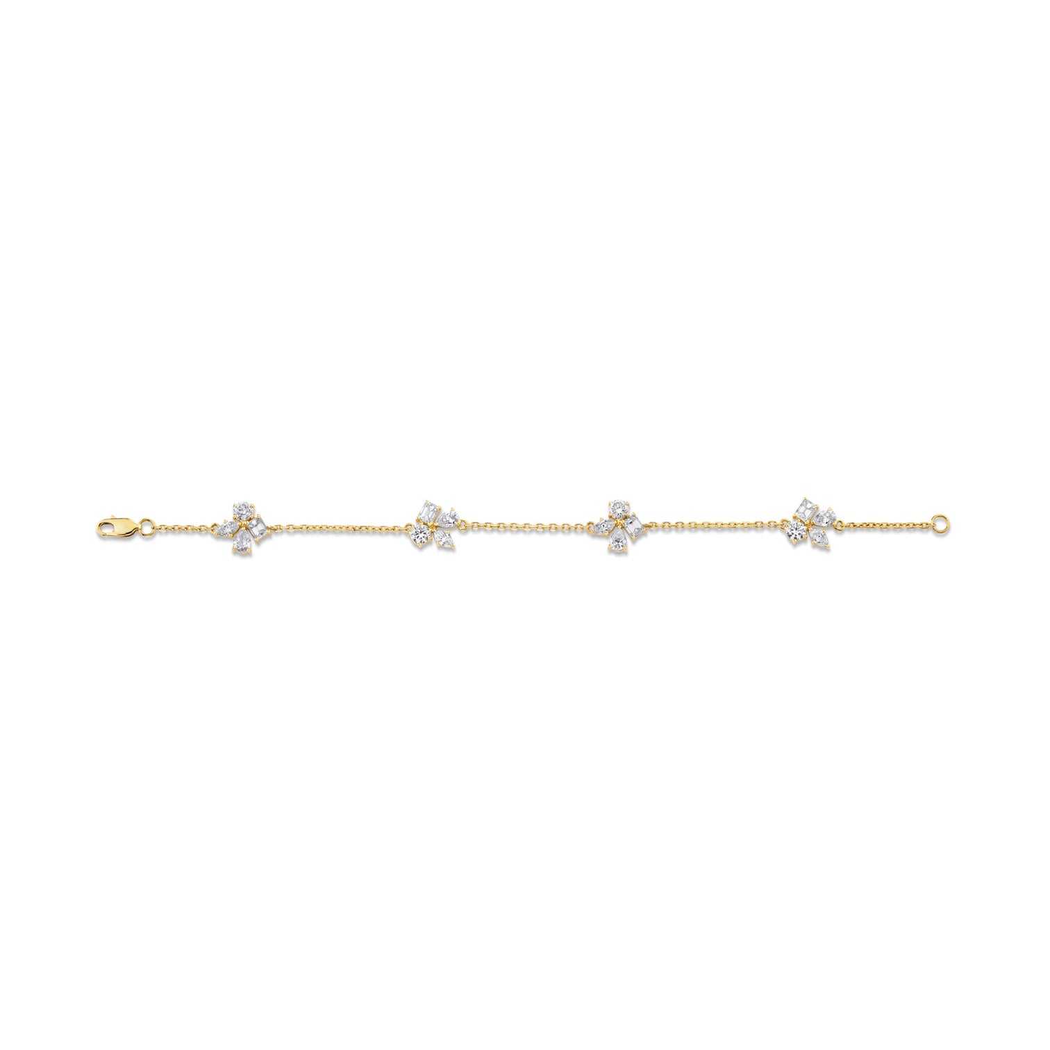 Montage Cluster Tennis Bracelet #BR543M | MICHAEL M