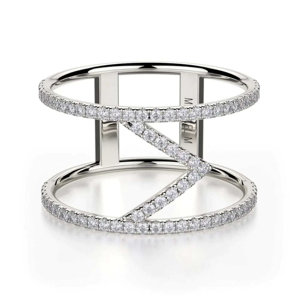 Double Row V Bridge Band | MICHAEL M